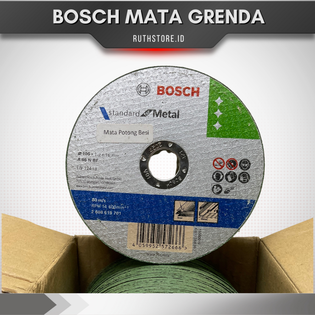 Jual 1 KOTAK/BOX/50 PCS BOSCH Potong Besi/ Mata Grenda/ Mata Gerinda ...
