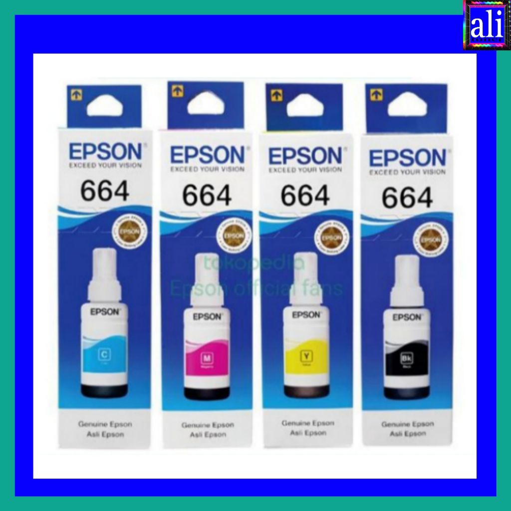 Jual TINTA EPSON 664 ORIGINAL For :L100/L110/L120L200/L210/L220 L300/L310/L350 L355/L360/L455 ...