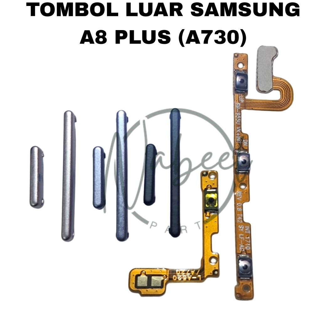 Jual 1 SET TOMBOL VOLUME ON OFF + FLEXIBEL VOLUME ON OFF HP SAMSUNG A8 PLUS (A730) | Shopee ...