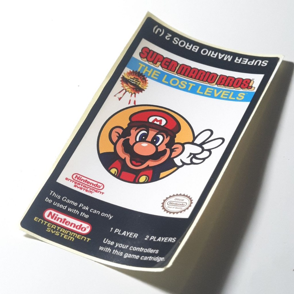 Jual Kaset Nintendo 8 Bit 72 Pin Super Mario Bros 2 NES Label Cover ...
