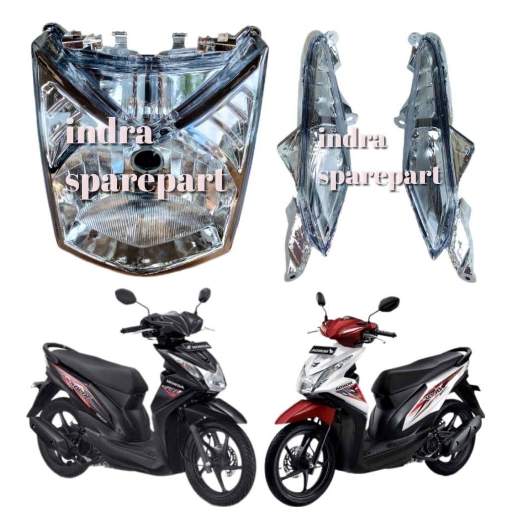 Jual Reflektor Headlamp Lampu Depan Honda Beat Fi Esp K25 Tahun 2012 ...