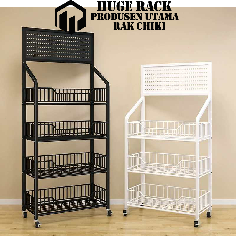 Jual Rak Chiki Serbaguna Rak Gawang Sembako 4 Dan 5 Susun Rak Snack Rak ...