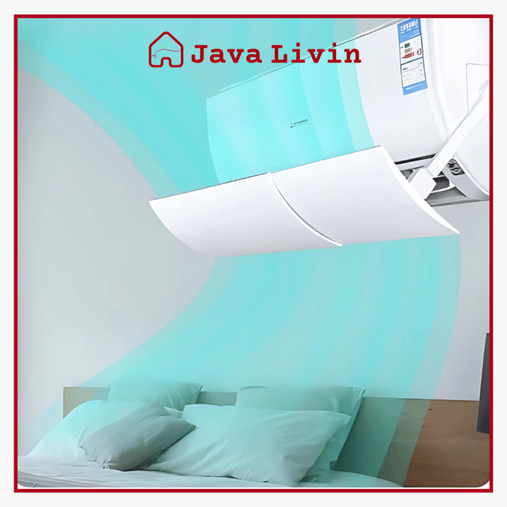 Jual JAVALIVIN Talang AC Reflektor AC Penutup Angin AC penahan hembusan ...