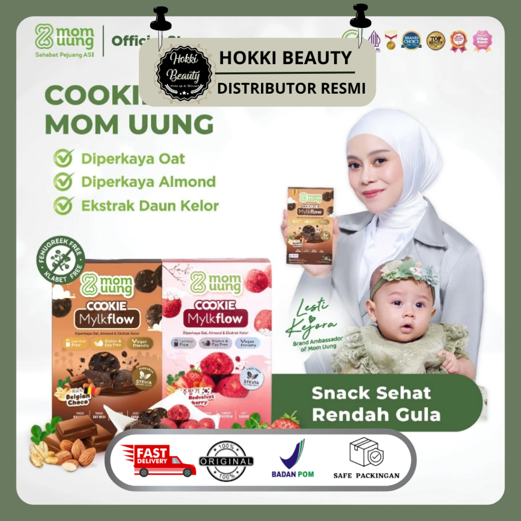Jual MOM UUNG COOKIES ASI BOOSTER MYLKFLOW CLASSIC CHOCO ATAU MATCHA ...