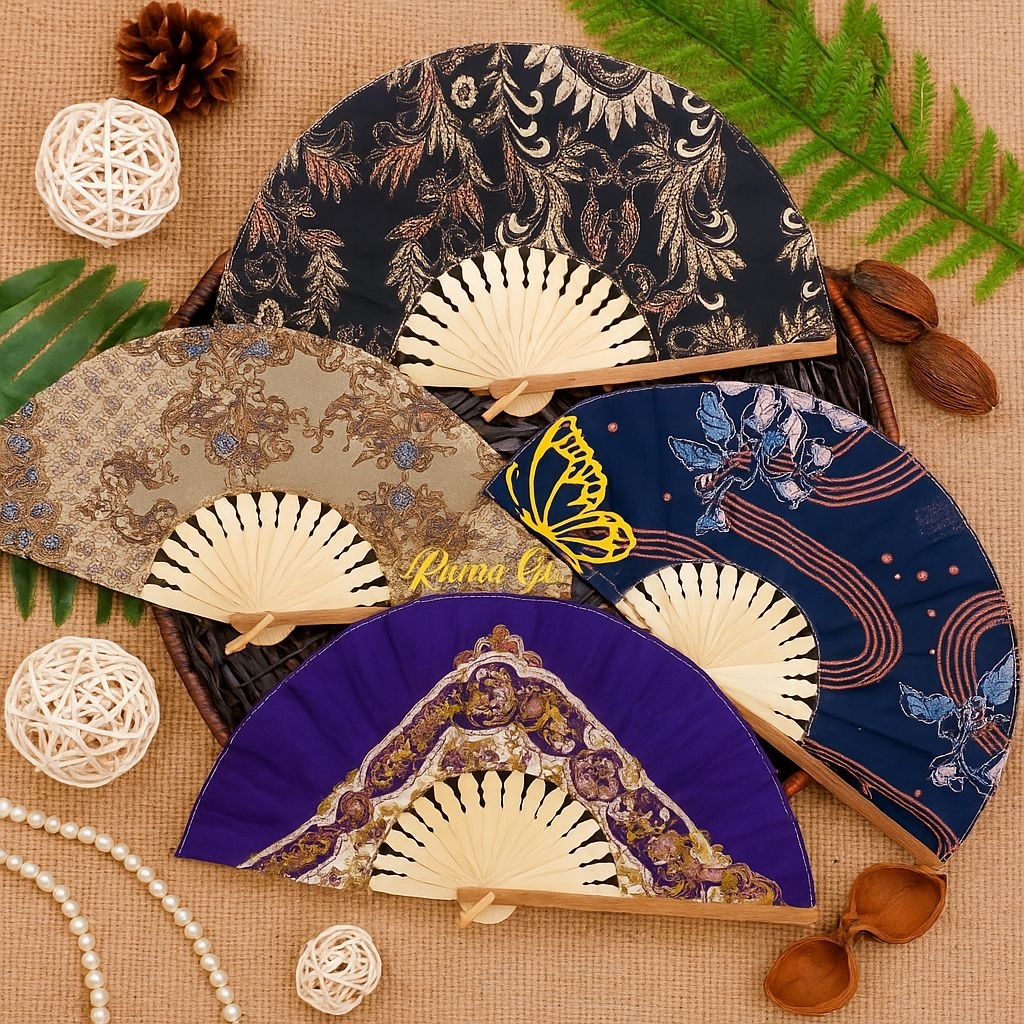 Jual KIPAS TANGAN LIPAT BAMBU MOTIF BATIK / KIPAS TRADISIONAL | Shopee ...