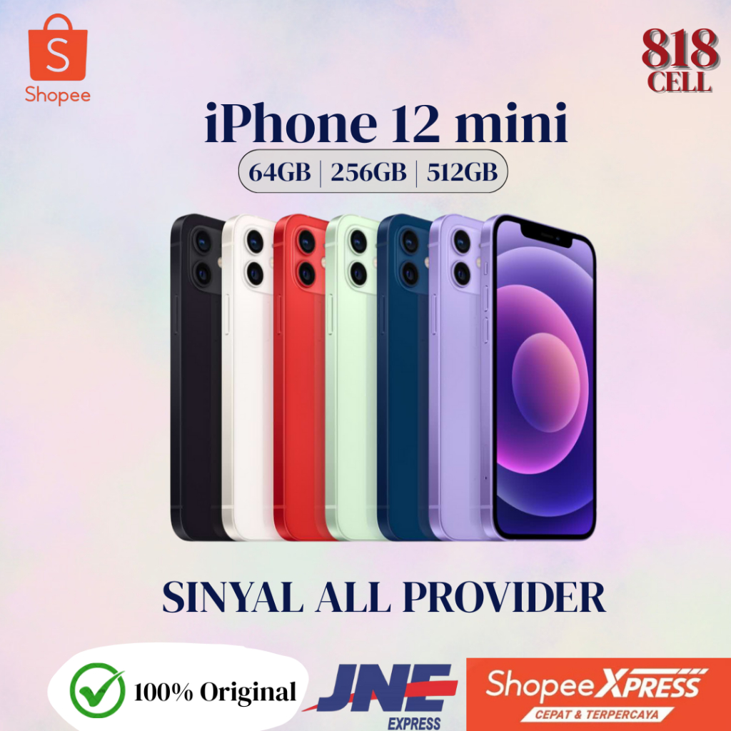 Jual iPhone 12 mini 128GB | 64GB Original Mulus Bergarasi,Jaringan ALL PROVIER Good Condition No ...