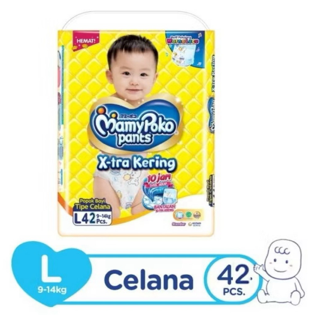 Jual mamy poko popok celana extra kering L42 | Shopee Indonesia