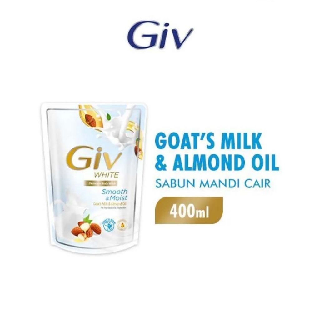 Jual GIV Body Wash White Collection Goat's Milk & Almond Oil 400ml ...