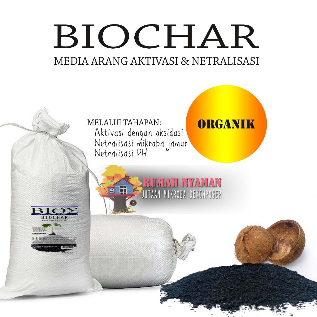 Jual Arang Biochar proses priolisis arang halus rumah jutaan mikroba ...