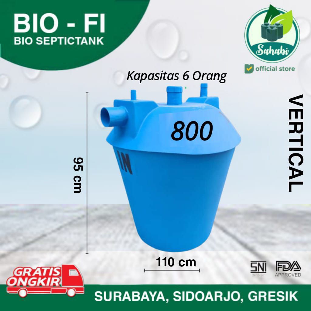 Jual Bio Septic Tank / Bio Tank Ukuran 800 Liter 4-6 Orang | Shopee ...