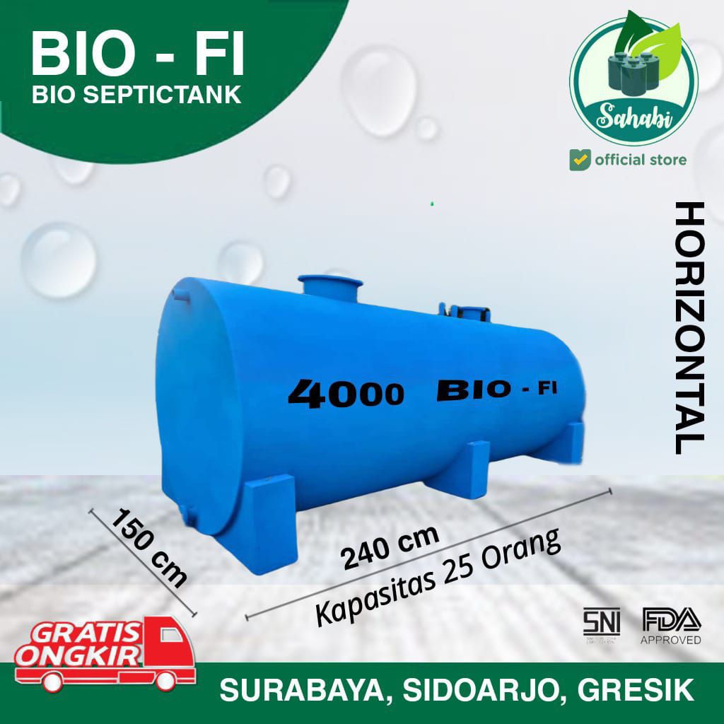 Jual Bio Septic Tank / Bio Tank Ukuran 4000 Liter 20-25 Orang | Shopee ...
