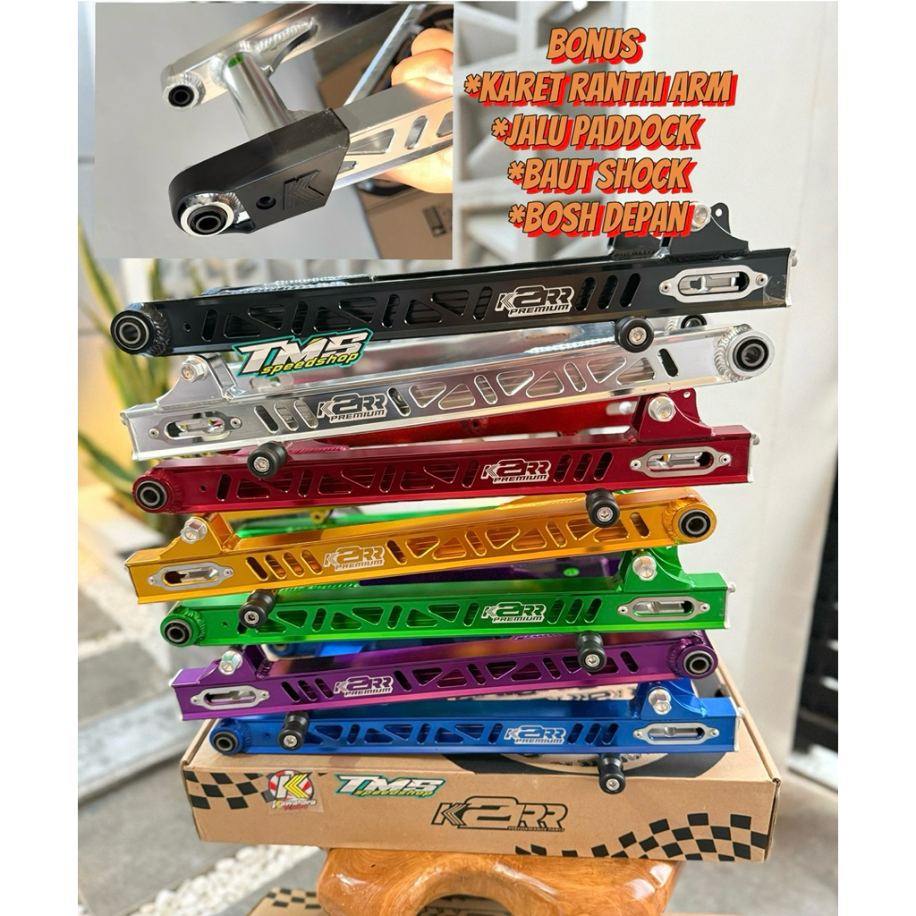 Jual SwingArm K2RR V2 Coak Kotak BONUS KARET RANTAI lengan ayun sapitan ...