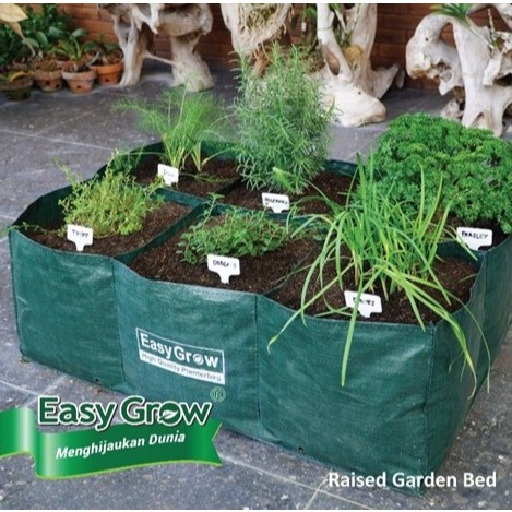 Jual Easy Grow Raised Garden Bed 4 6 Grids planter bag tanaman bedengan ...