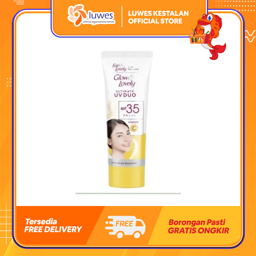 Jual Glow & Lovely Ultimate UV Duo Krim Serum Sunscreen 20gr/40gr ...