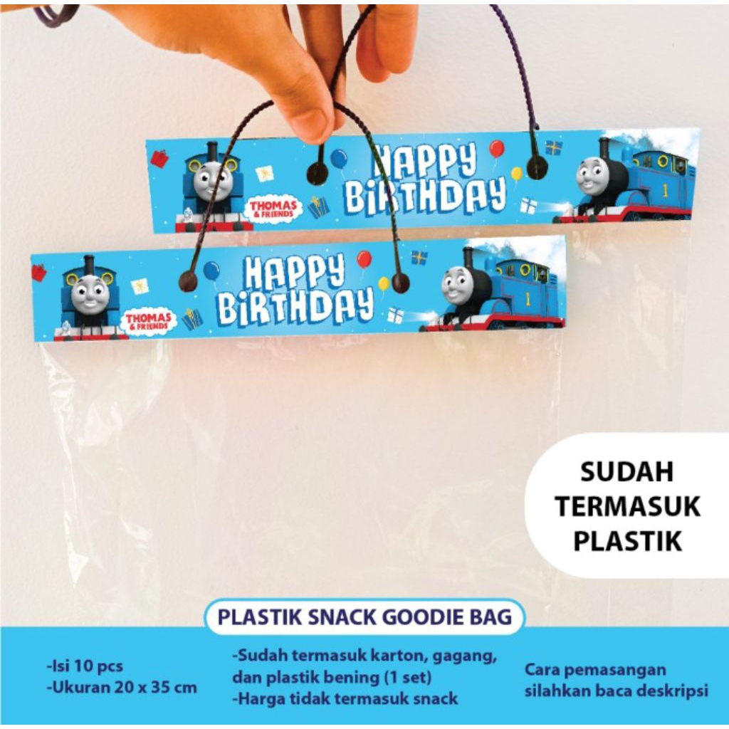 Jual PLASTIK SNACK THOMAS GOODIE BAG KERETA THOMAS AND FRIENDS TAS KADO ...