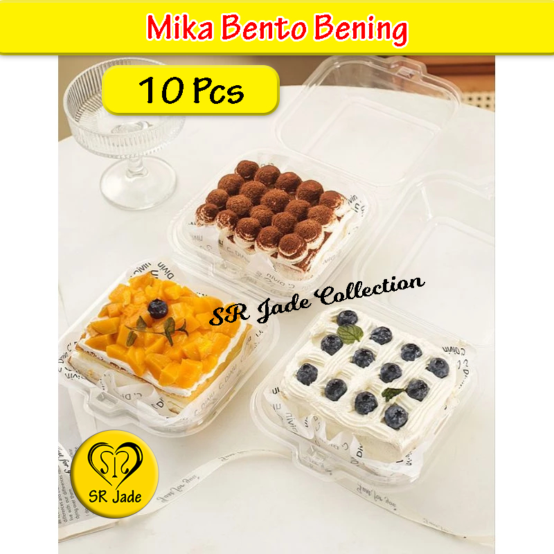 Jual [10 Pcs] Mika Bento Mika Box Kue Tiramisu Korean Bento Box Dessert ...