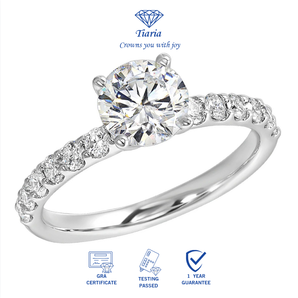 Jual Tiaria - Cincin Titanium 950 Wanita Garansi Anti Karat Lapis Emas ...