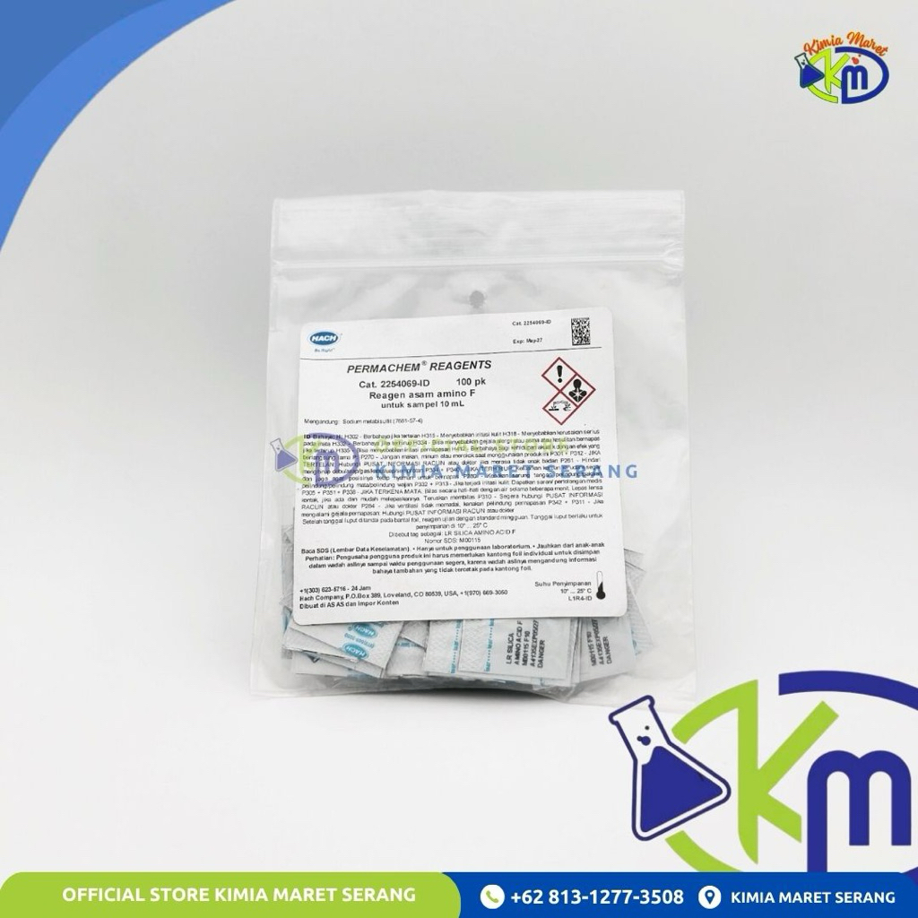 Jual Amino Acid F Reagent Powder Pillows 10ml - Hach 2254069 | Shopee ...