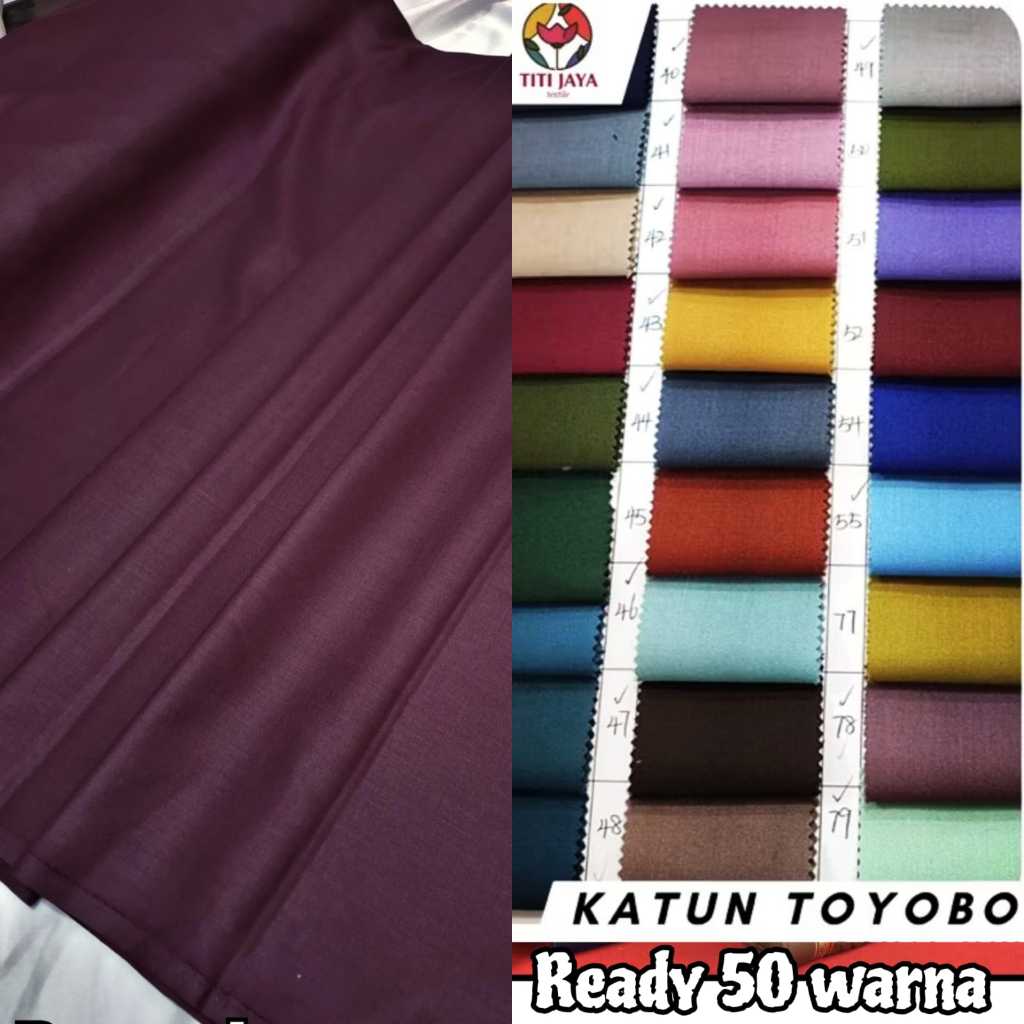 Jual KAIN POLOSAN KATUN TOYOBO PREMIUM PURING KEBAYA ATAU DALEMAN ...