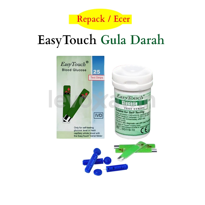 Jual Strip Refill Gula Darah Easy Touch Stick Stik Cek Tes Easytouch ...