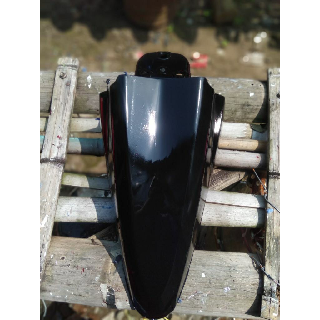 Jual spakbor slebor depan yamaha mio sporty smile warna hitam | Shopee ...