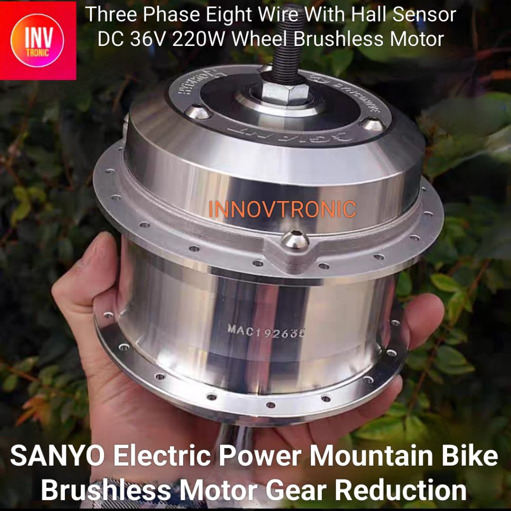 Jual BLDC 36V 220W 365RPM 118mm SANYO Japan Electric Power Mountain ...