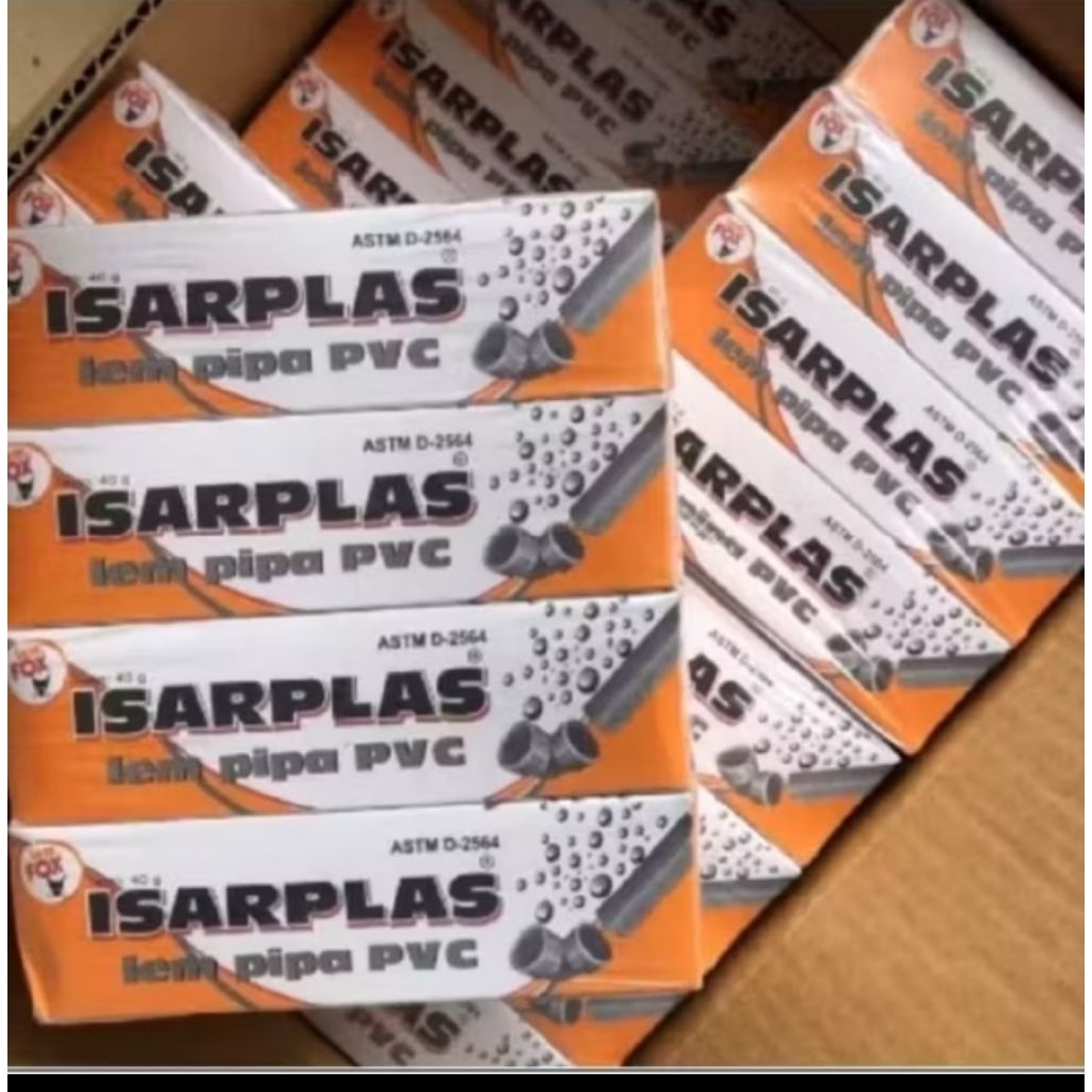 Jual Lem pipa PVC isarplas 40 gr 1 dus isi 12 lusin | Shopee Indonesia