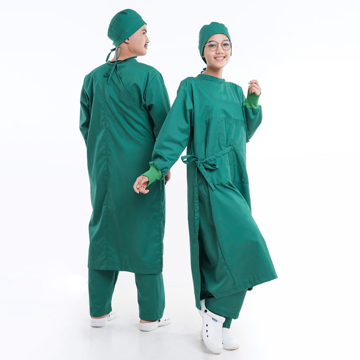 Jual LINCURT - Jas Operasi Surgical Gown Anti Darah Soil Release ...