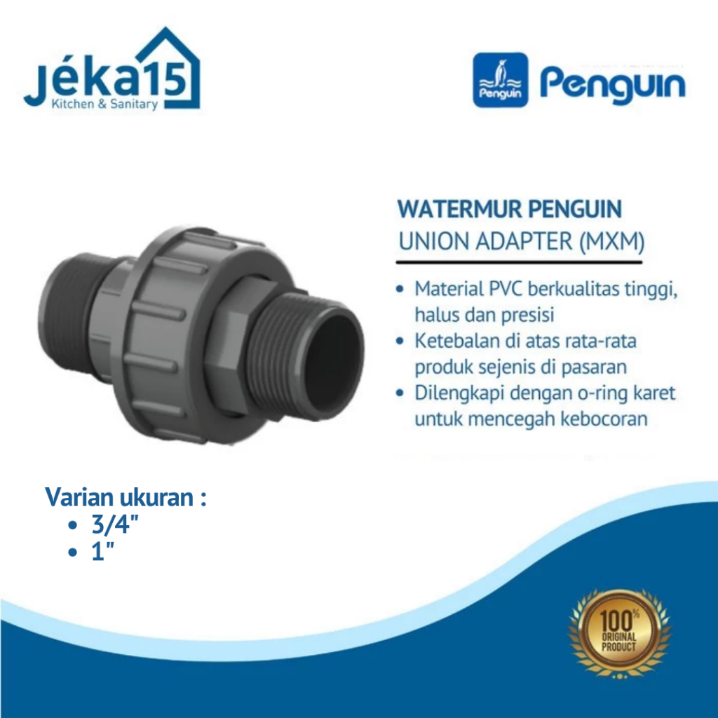 Jual Water Mur | Water Mur Penguin Drat Luar Dan Drat Luar | Union ...