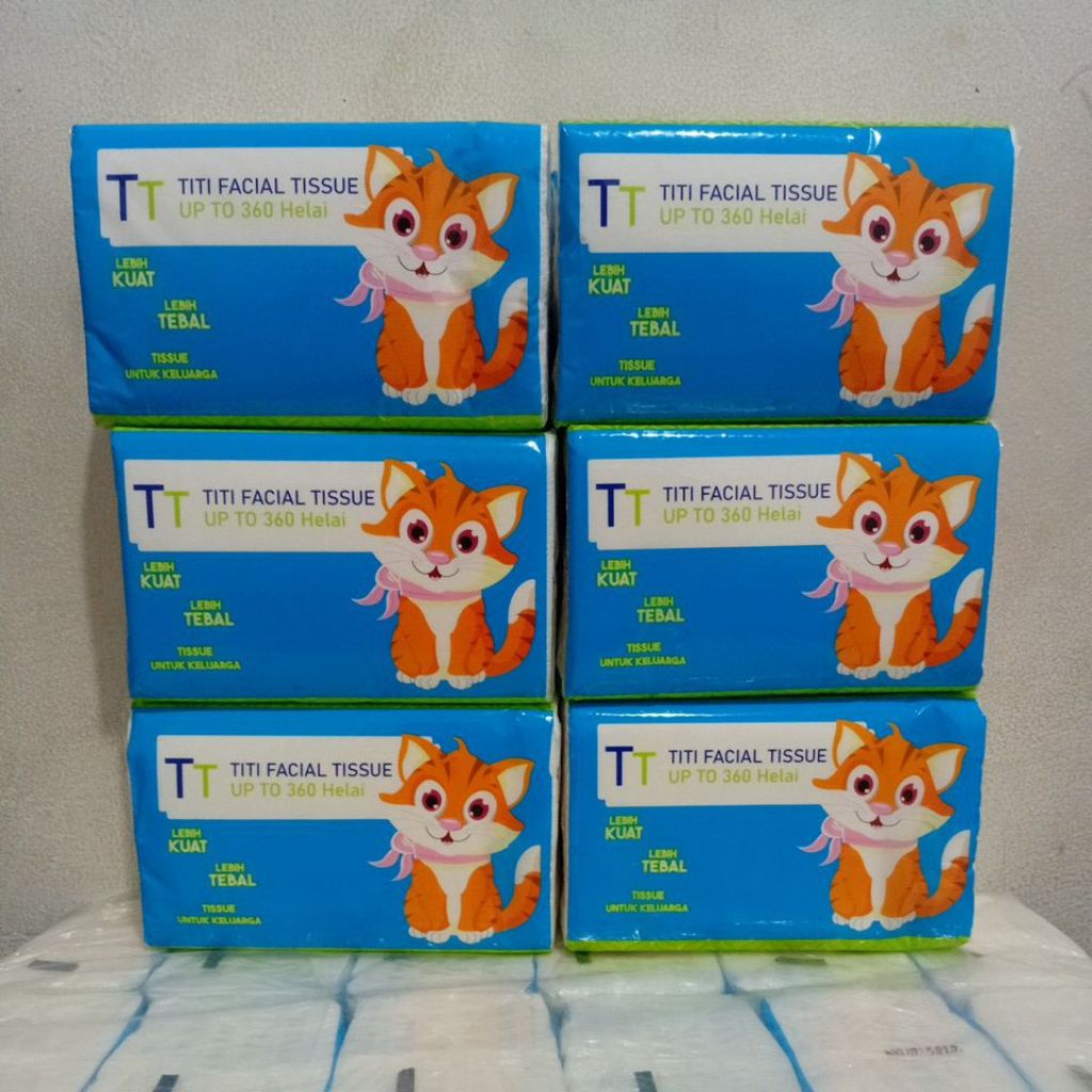 Jual TISSUE FACIAL TITI 360 HELAI EMBOSESS PAKET 6 PACK | Shopee Indonesia