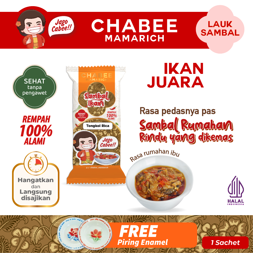 Jual Chabee Sambal Ikan Juara / Sambal Rumahan Kemasan Praktis Anak Kos ...