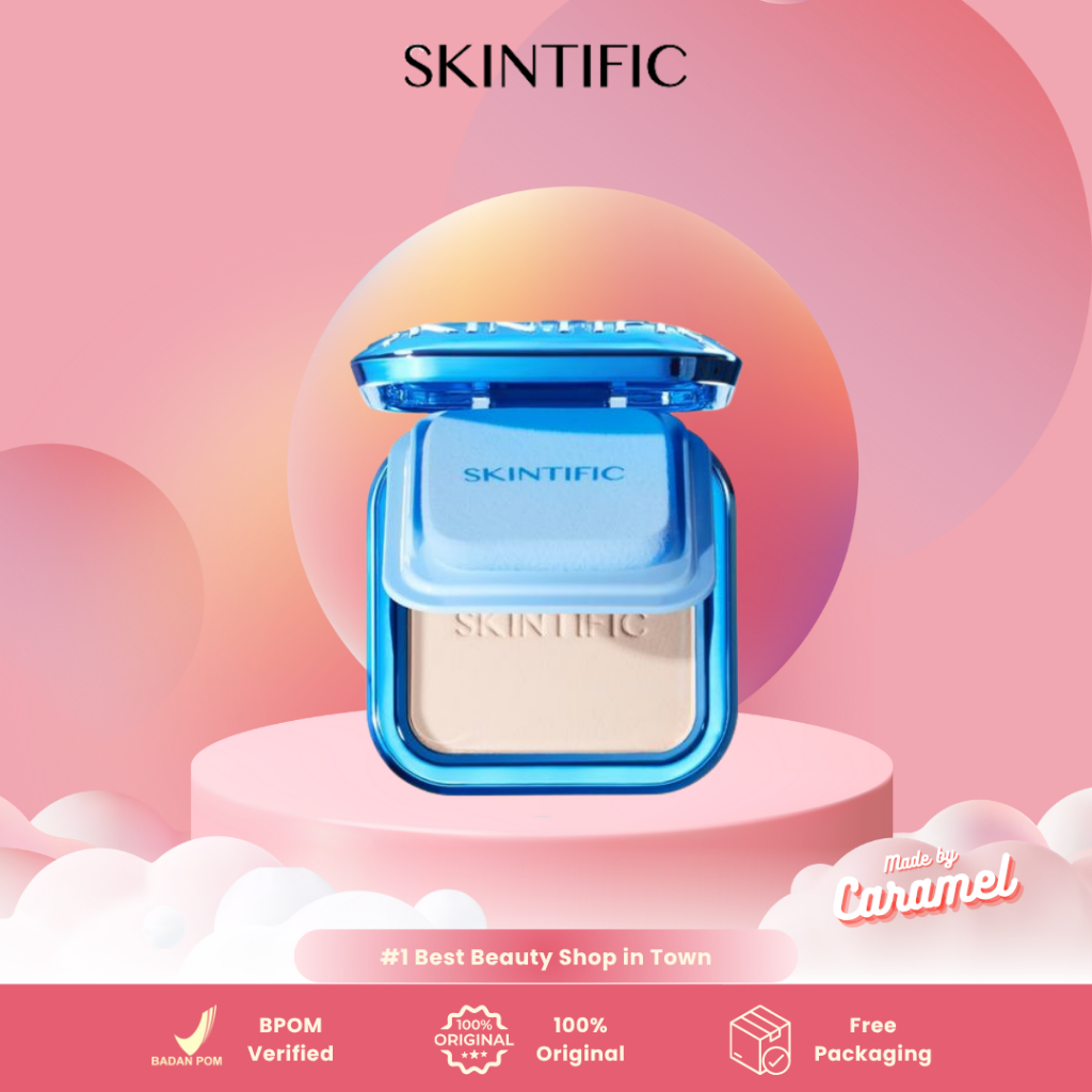 Jual SKINTIFIC Ultra Cover Powder Foundation - Bedak Padat Two Way Cake ...