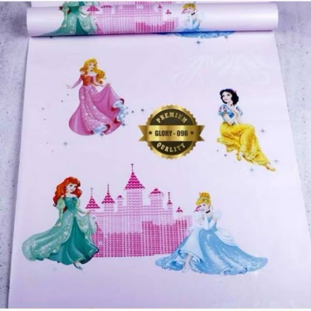 Jual Wallpaper Dinding Princess Disney Pink Ukuran 45 Cm x 10 Meter | Shopee Indonesia