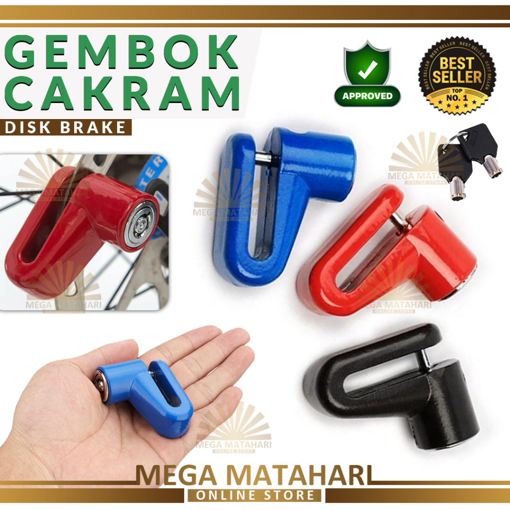 Jual Original Gembok Sepeda Motor Cakram MOTOLOCK Disk Brake Lock ...