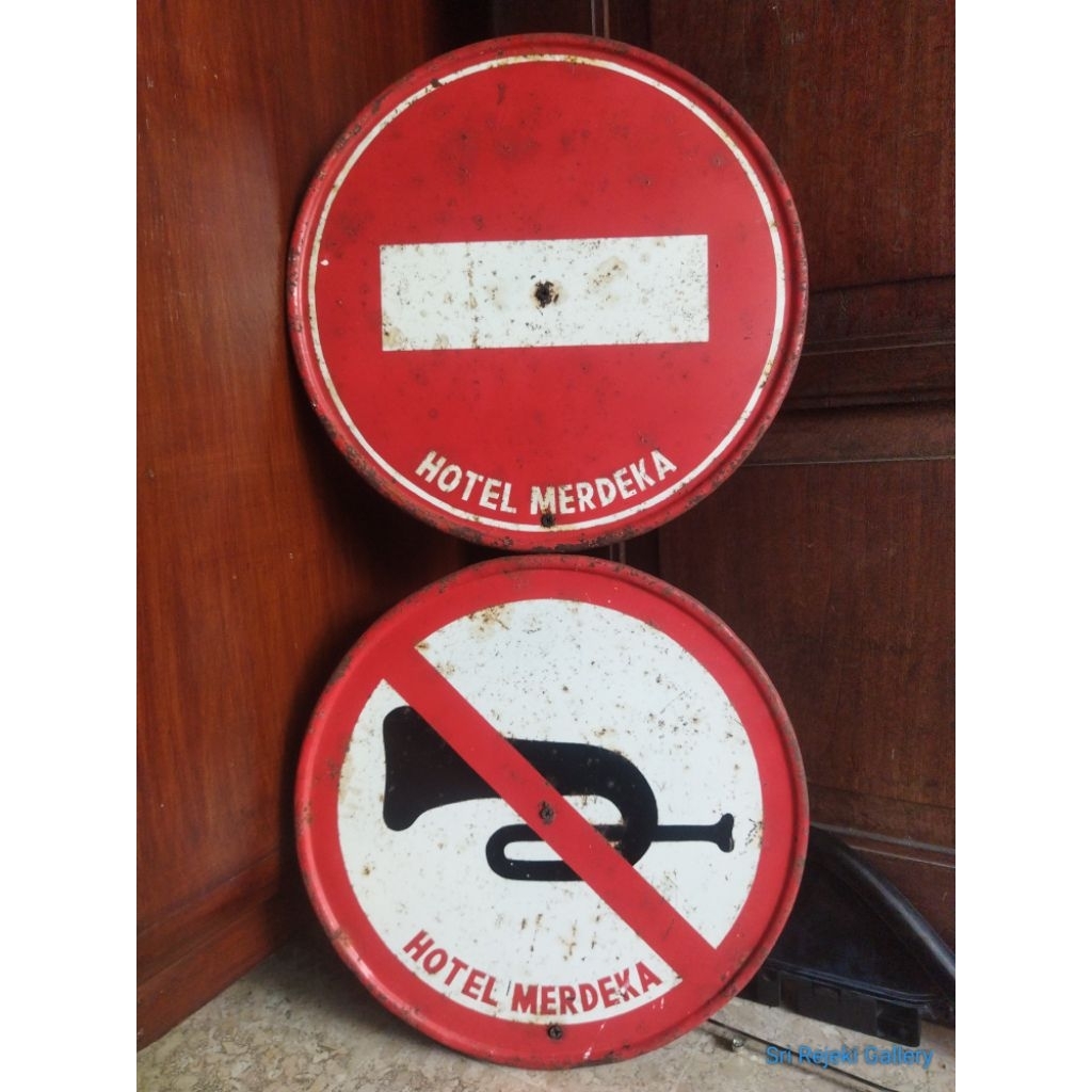Jual Rambu Gembreng Jadul Stop Dilarang Klakson | Shopee Indonesia