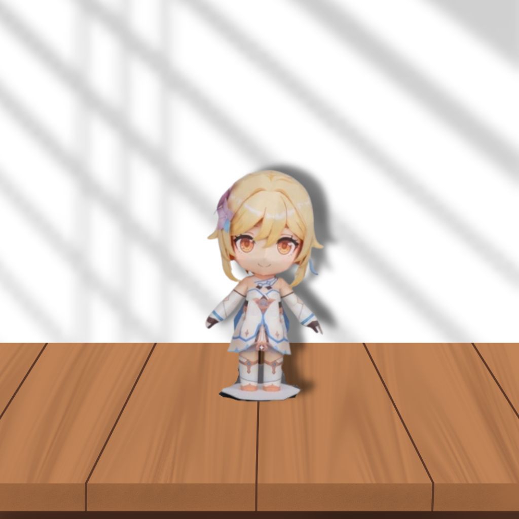 Jual Papercraft Lumine Genshin Impact | Cetak Kertas Briefcard A4 | DIY ...