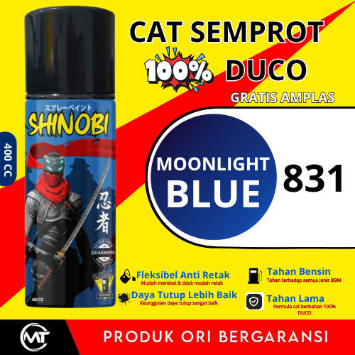 Jual Cat Semprot Pilox Pilok Pylox Shinobi 400 CC S831 Moonlight Blue ...