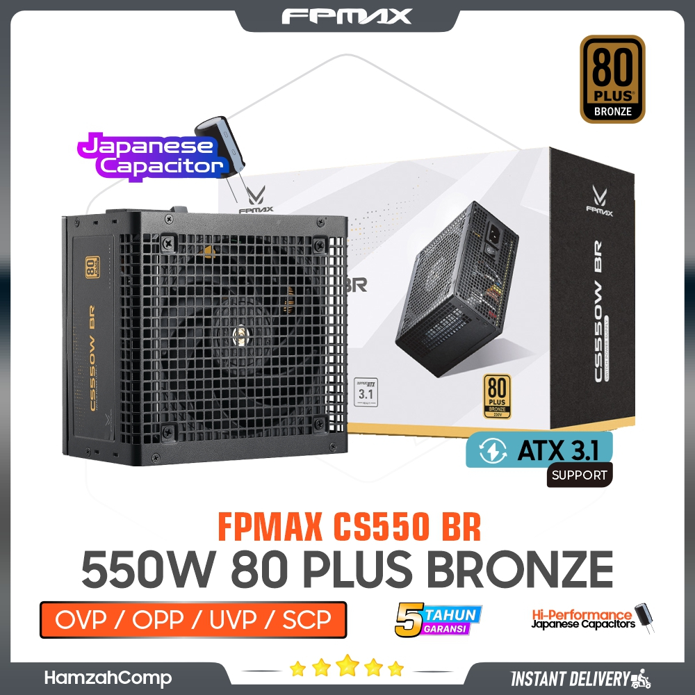 Jual Power Supply 550 Watt FPMAX CS550 BR Japanese Main Capacitor PSU ...
