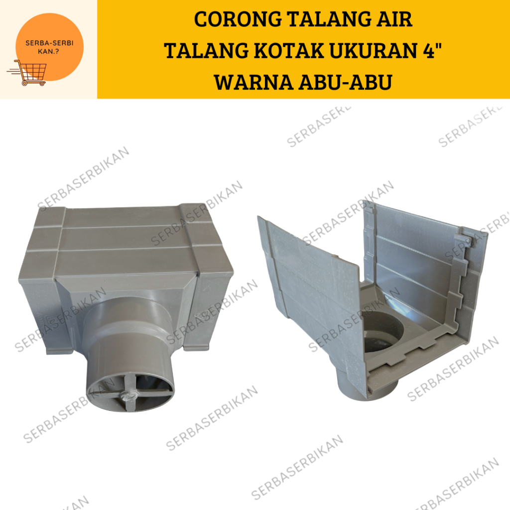 Jual CORONG TALANG AIR KOTAK 4"inch WARNA ABU-ABU | Shopee Indonesia