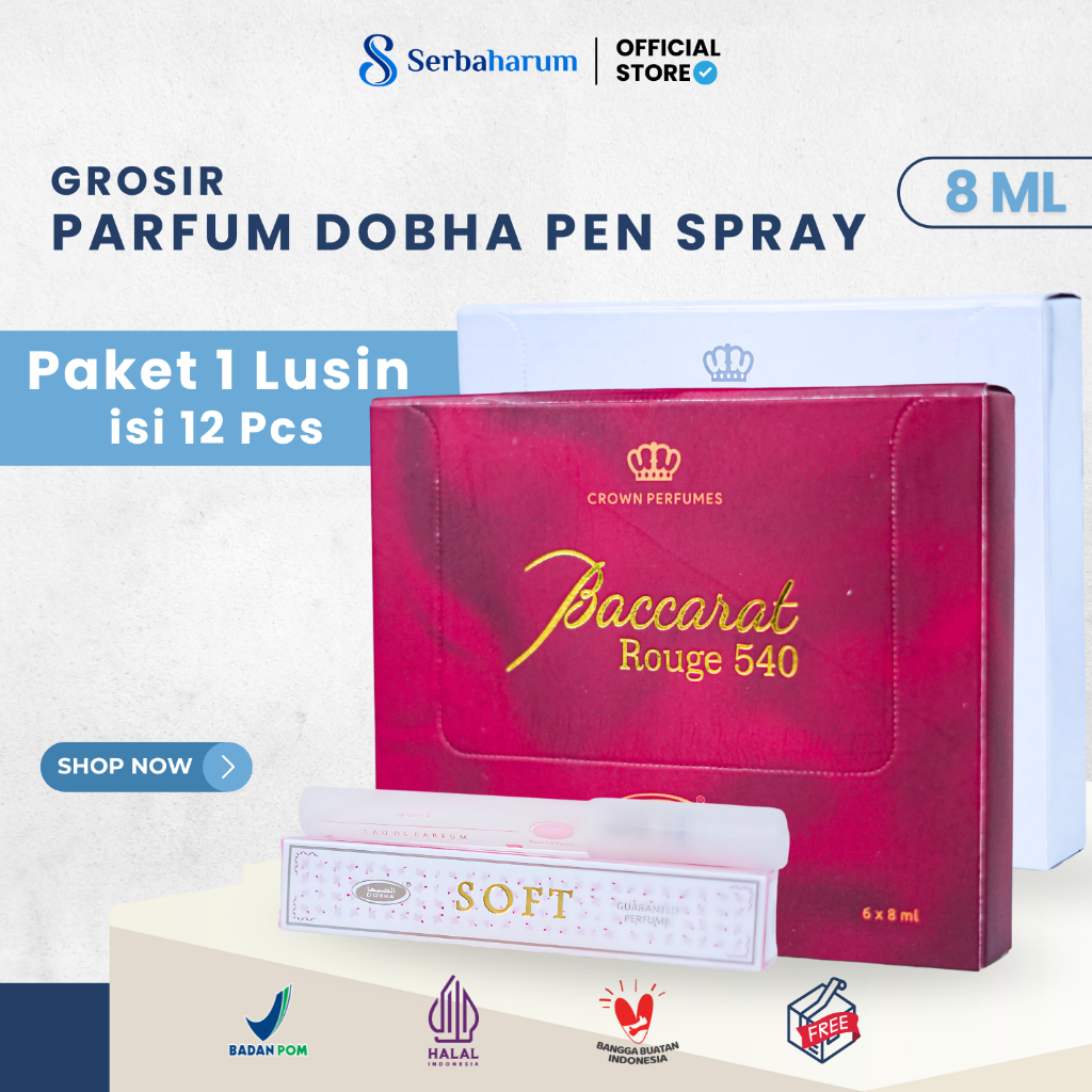 Jual Grosir 1 Lusin Parfum Minyak Wangi Tahan Lama DOBHA Pen Spray 8ML ...