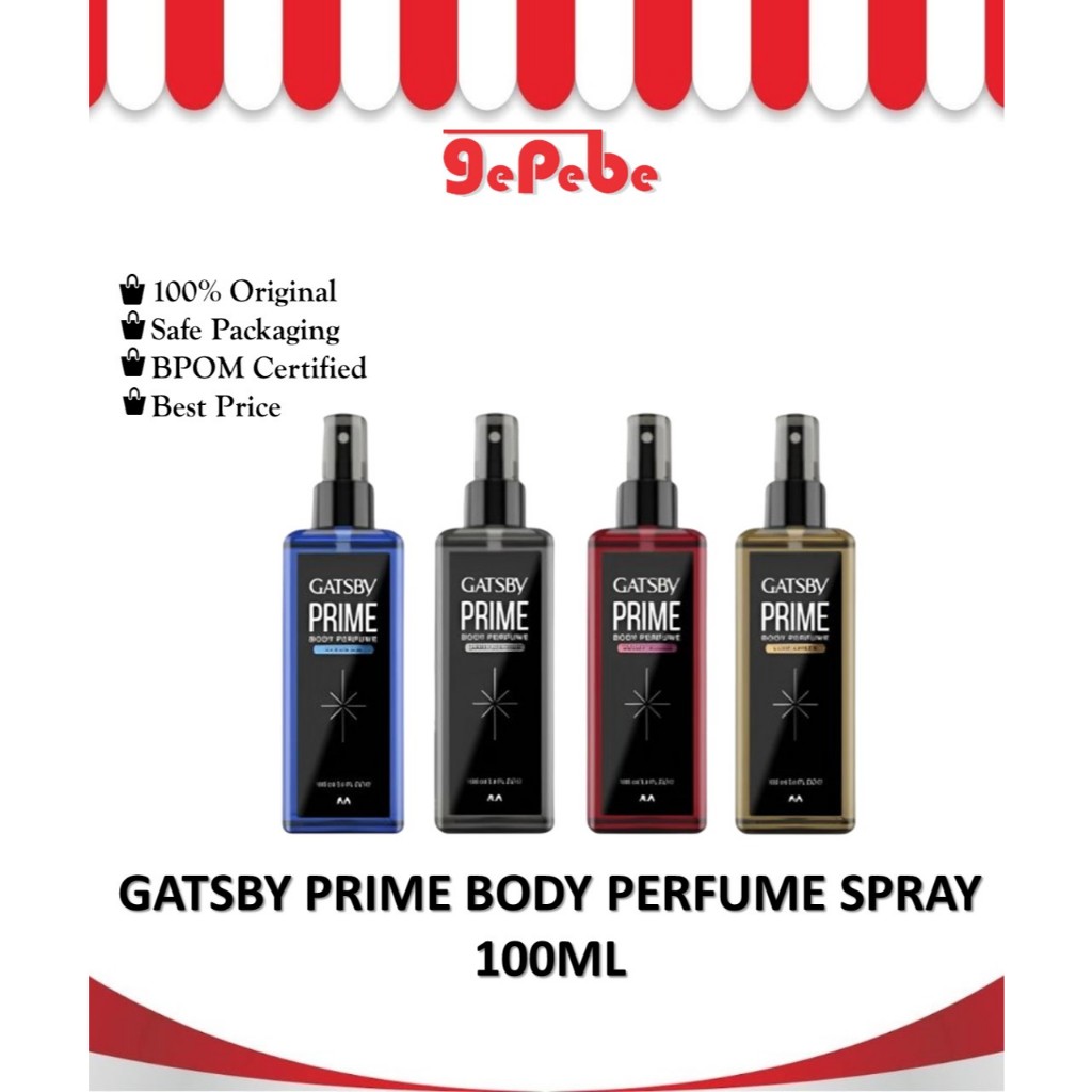 Jual Gatsby Prime Body Perfume Spray 100ml | Shopee Indonesia