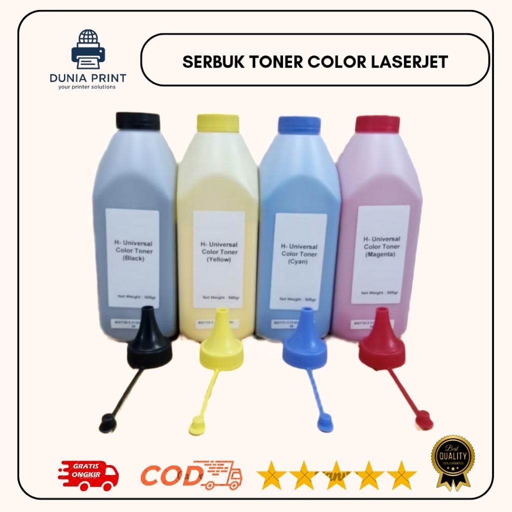 Jual Serbuk Toner Color Untuk printer laserjet isi 500gr serbuk toner ...