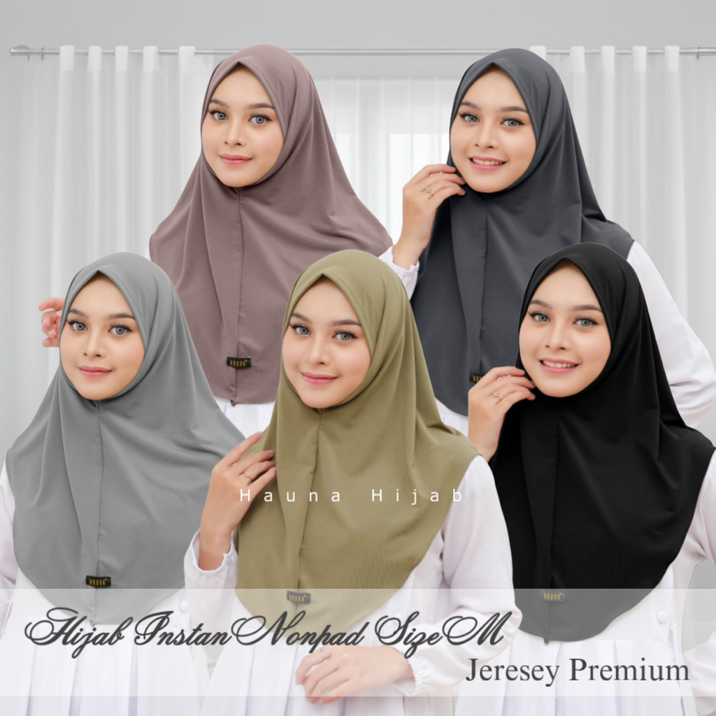 Jual Hauna-Hijab Instan Malay Non pet Size M |Hijab Instan Daily Nonpat ...
