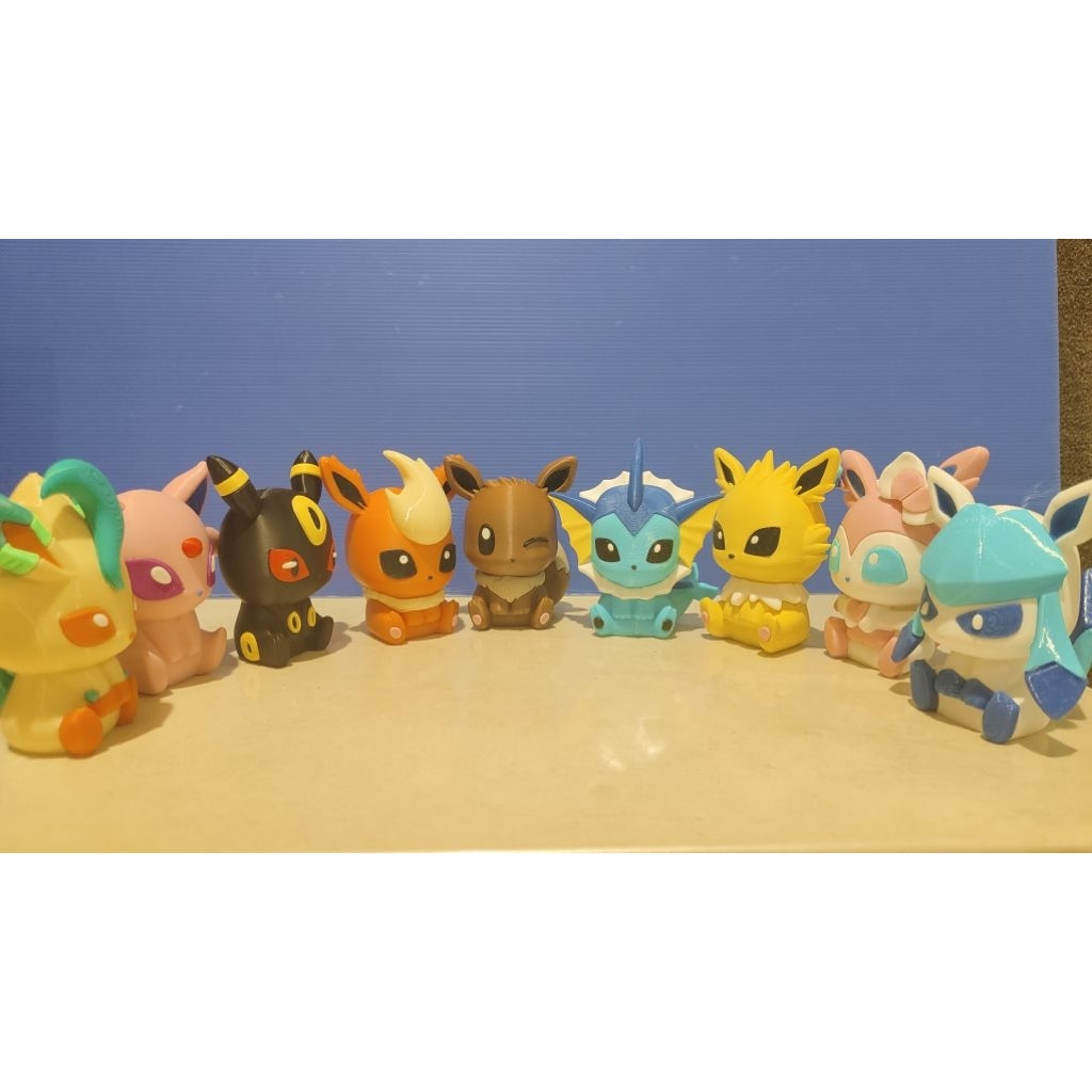 Jual 3D Pokemon Eeveelutions Chibi Display (10cm) | Shopee Indonesia