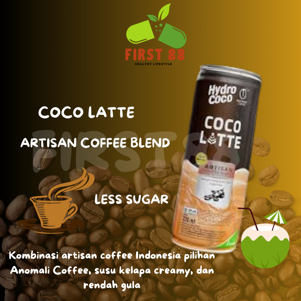 Jual Hydro Coco coco Latte 220ml, Minuman Kopi dengan Susu Kelapa ...