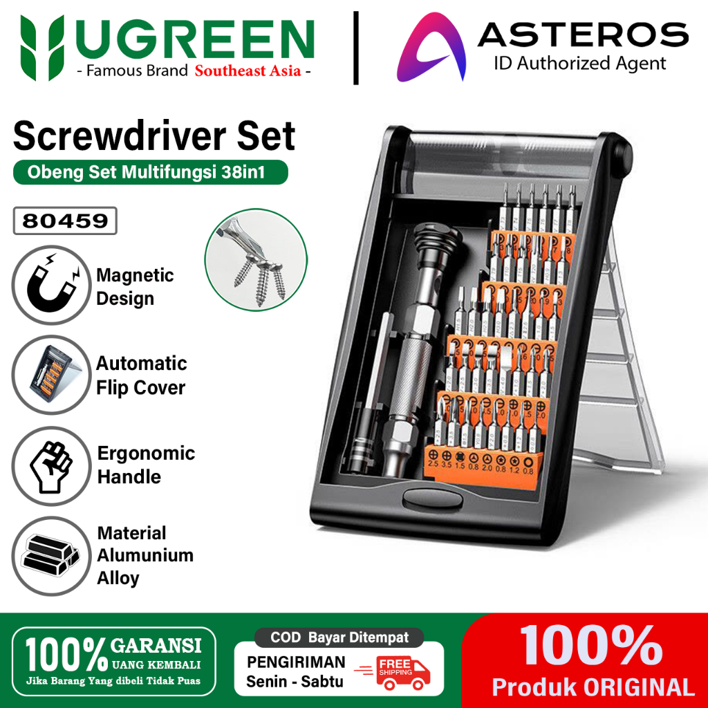 Jual UGREEN Obeng Set Service Magnetic ,Obeng Servis Elektronik Hand ...