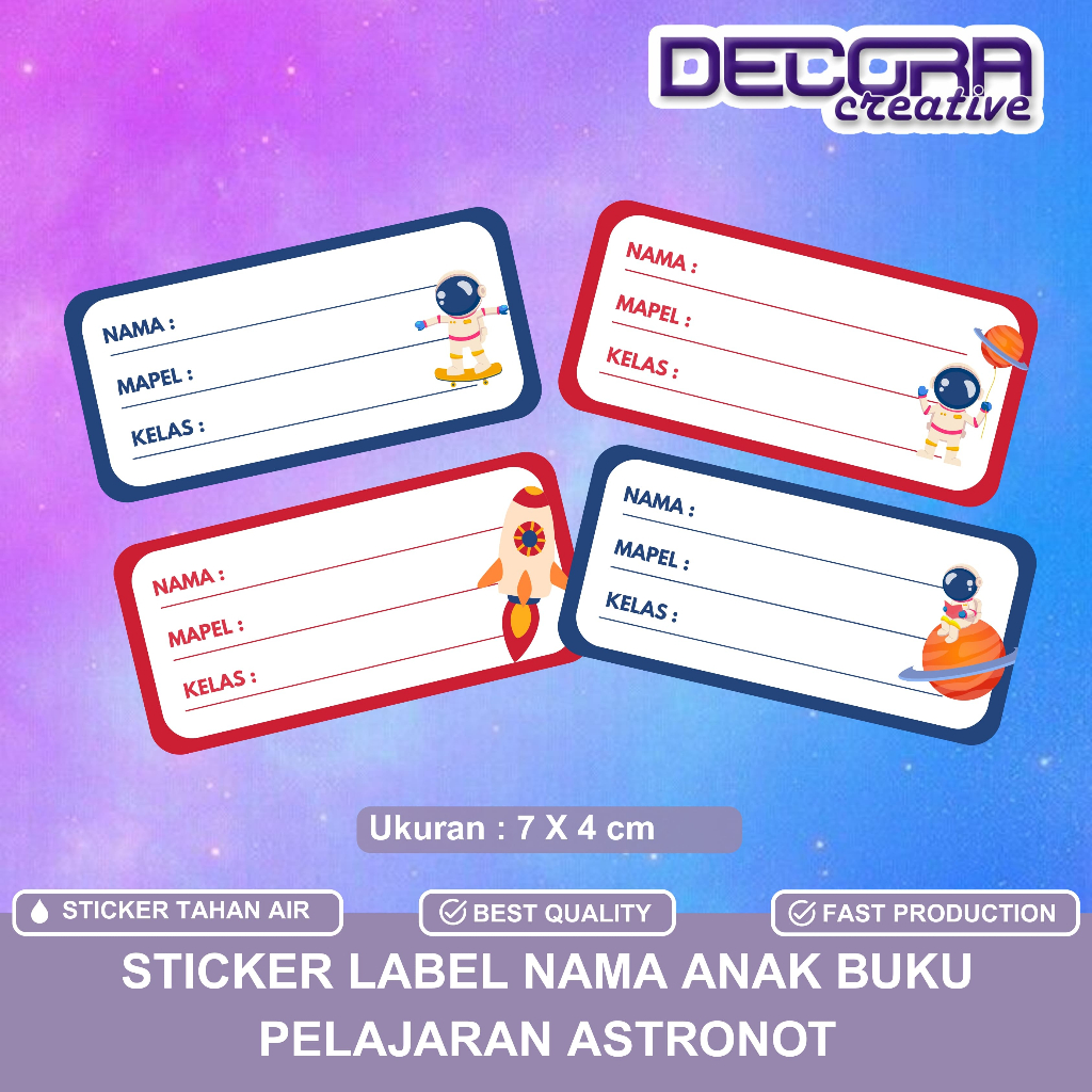 Jual BACA DESKRIPSI | STICKER LABEL NAMA MAPEL | LABEL BUKU PELAJARAN ...