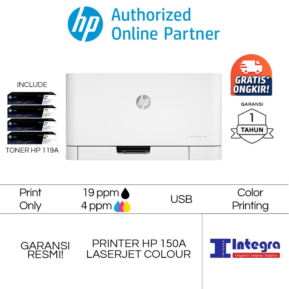 Jual Printer HP Laserjet 150A Color Laser Jet M 150 A Warna Colour ...