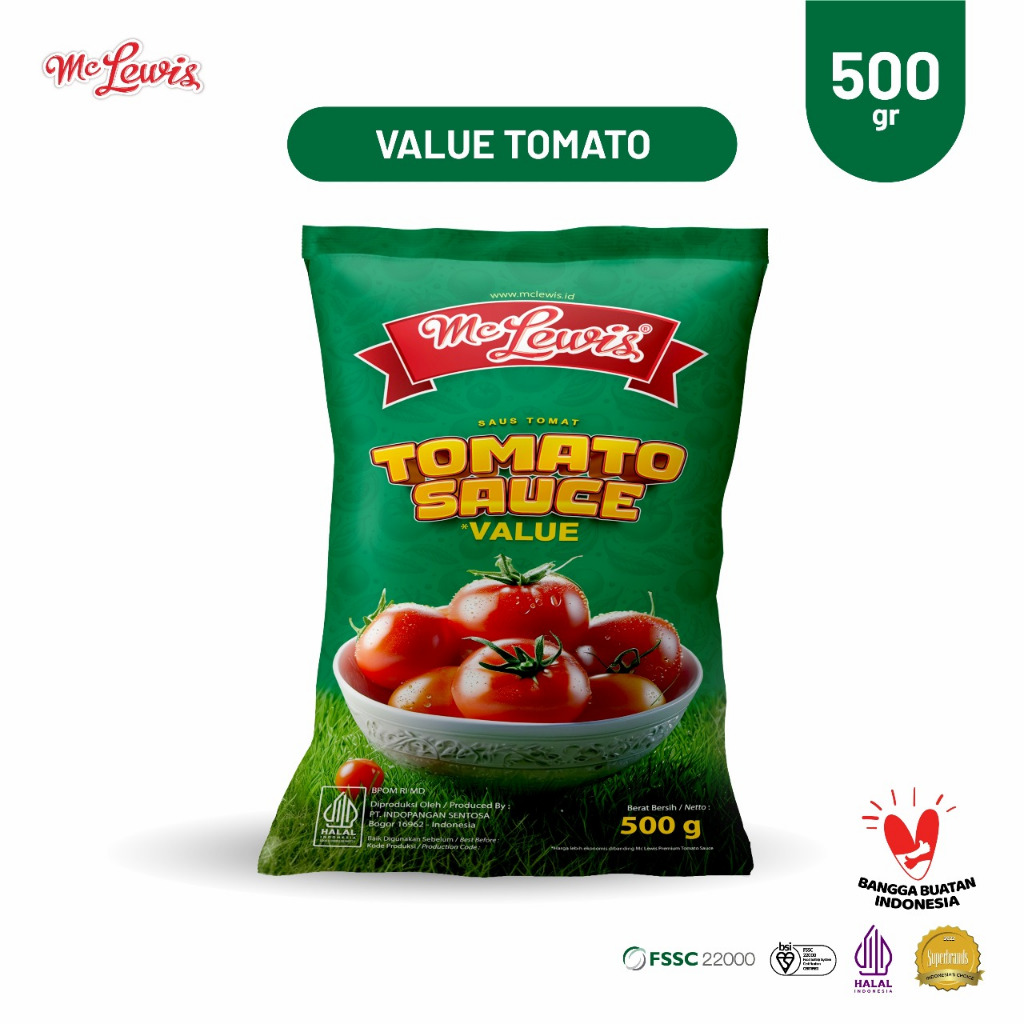Jual Mc Lewis Tomato Sauce Value 500gr | Shopee Indonesia