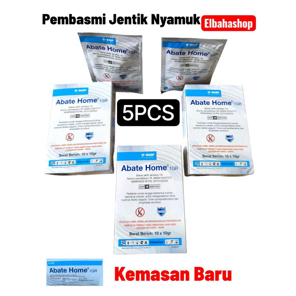 Jual ABATE 1GR Pembasmi Jentik Nyamuk Ampuh Isi 5 Sachet | Shopee Indonesia
